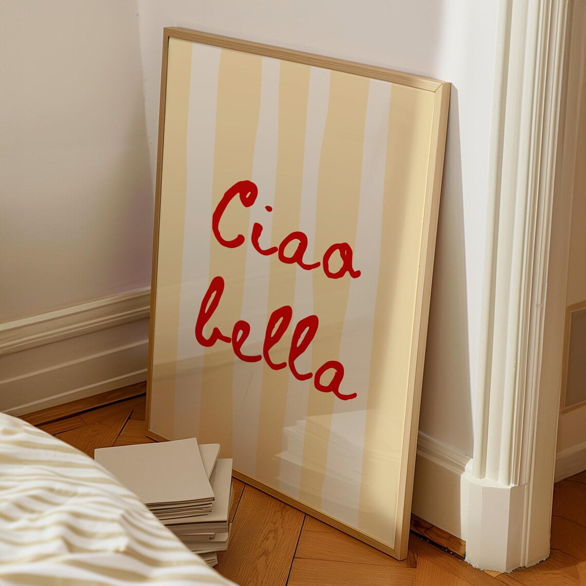 Italian Summer Wall Art Ciao Bella Digital Print, Coastal Aesthetic ...