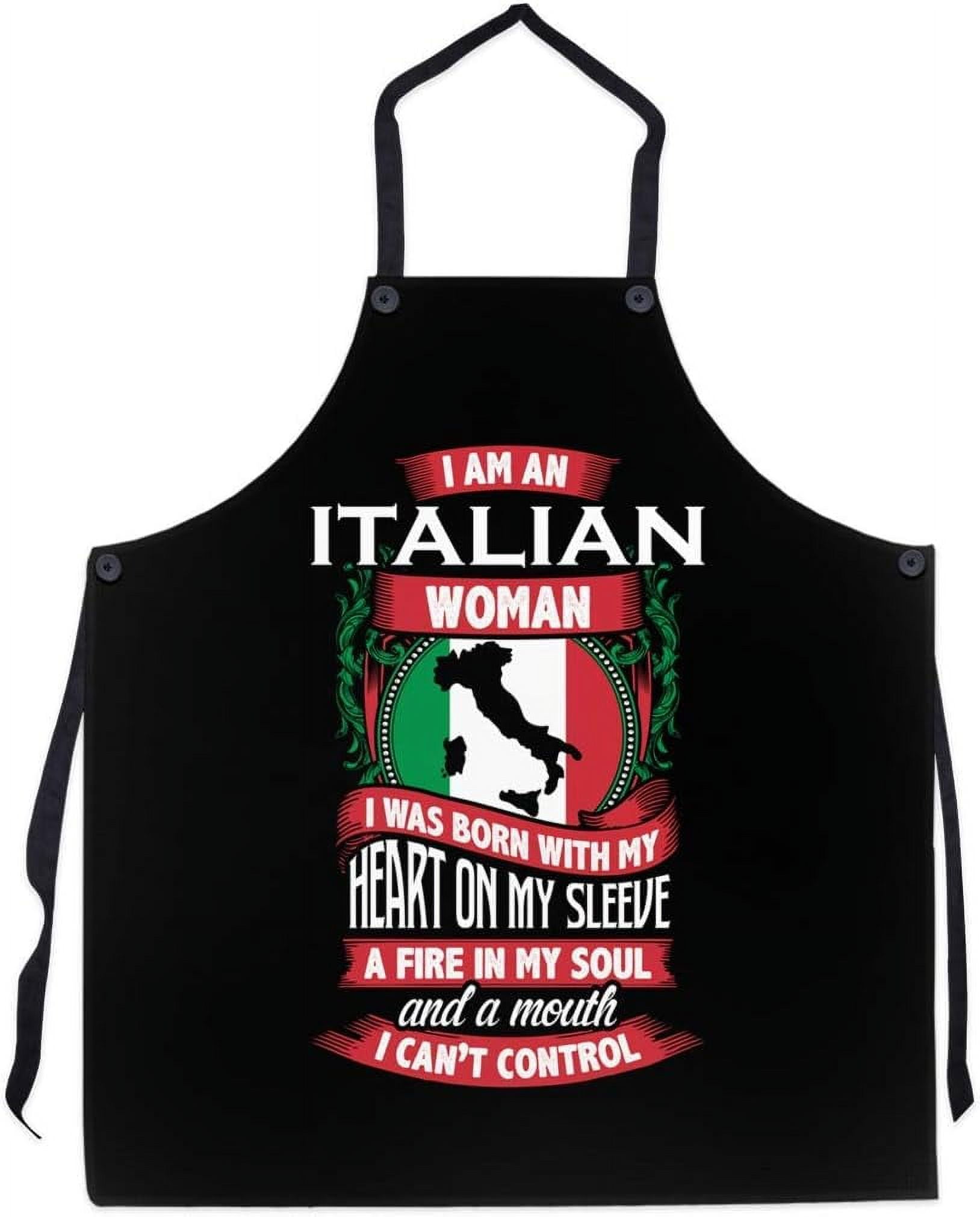 Italian Woman Apron - Italian Themed Cool and Cute Bib Aprons for Men ...