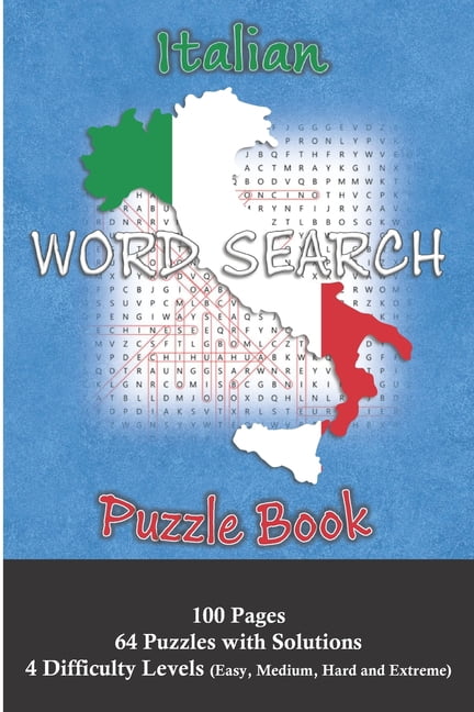 Italian Word Search Puzzle Book: Word Search Book in Italian with 64 ...