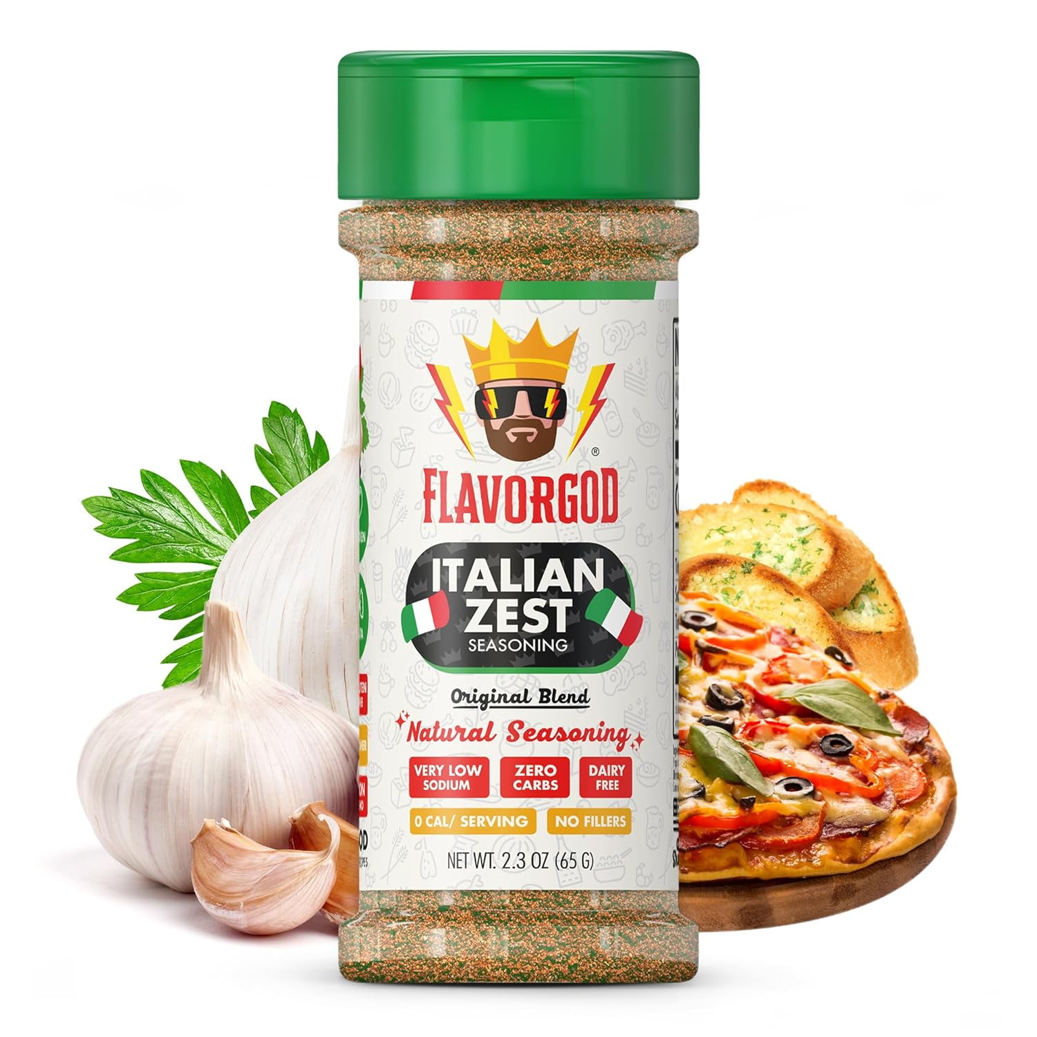 Italian Zest Seasoning Mix by Flavor God - Premium All Natural ...