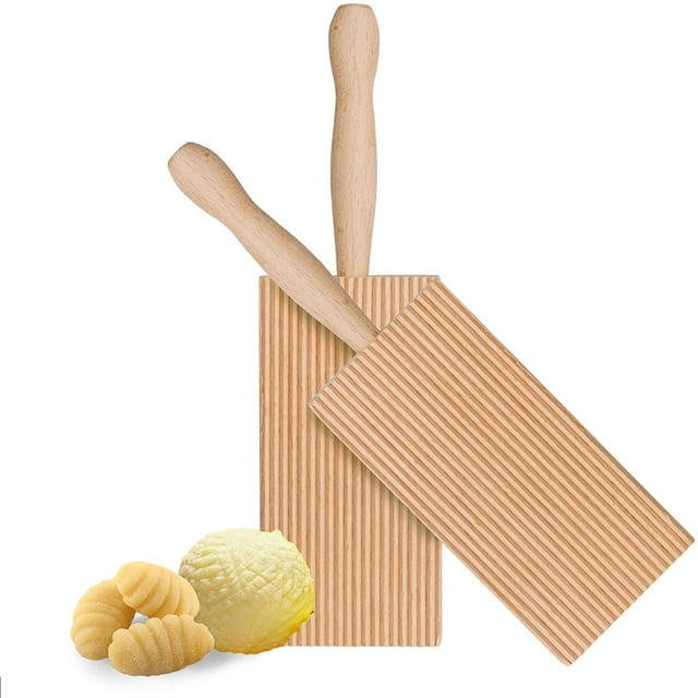 Italian made Butter Paddles Gnocchi board 2 piece Set - Walmart.com