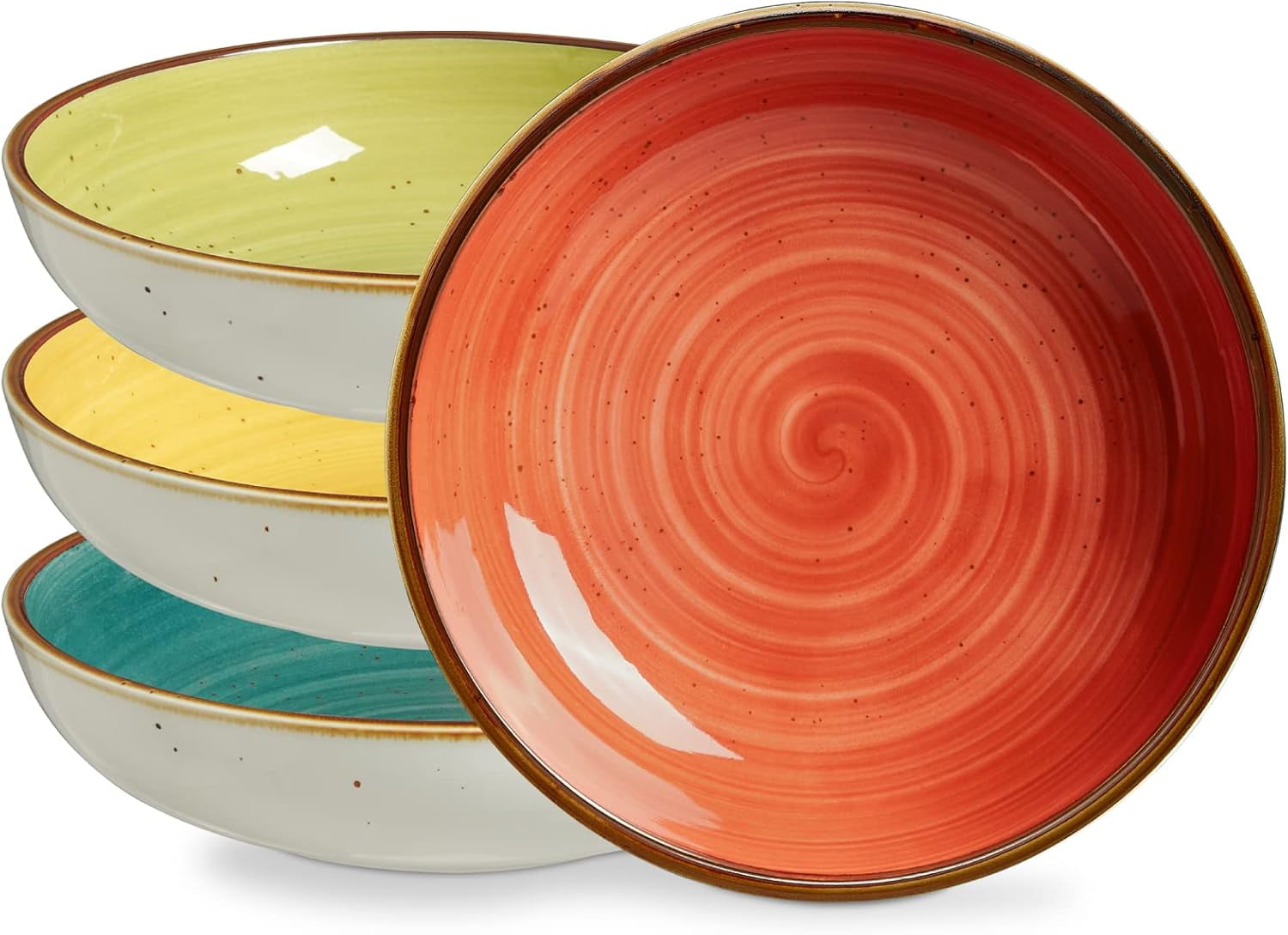 Italian pasta bowl 30 oz porcelain salad bowl, shallow bowl Italian ...