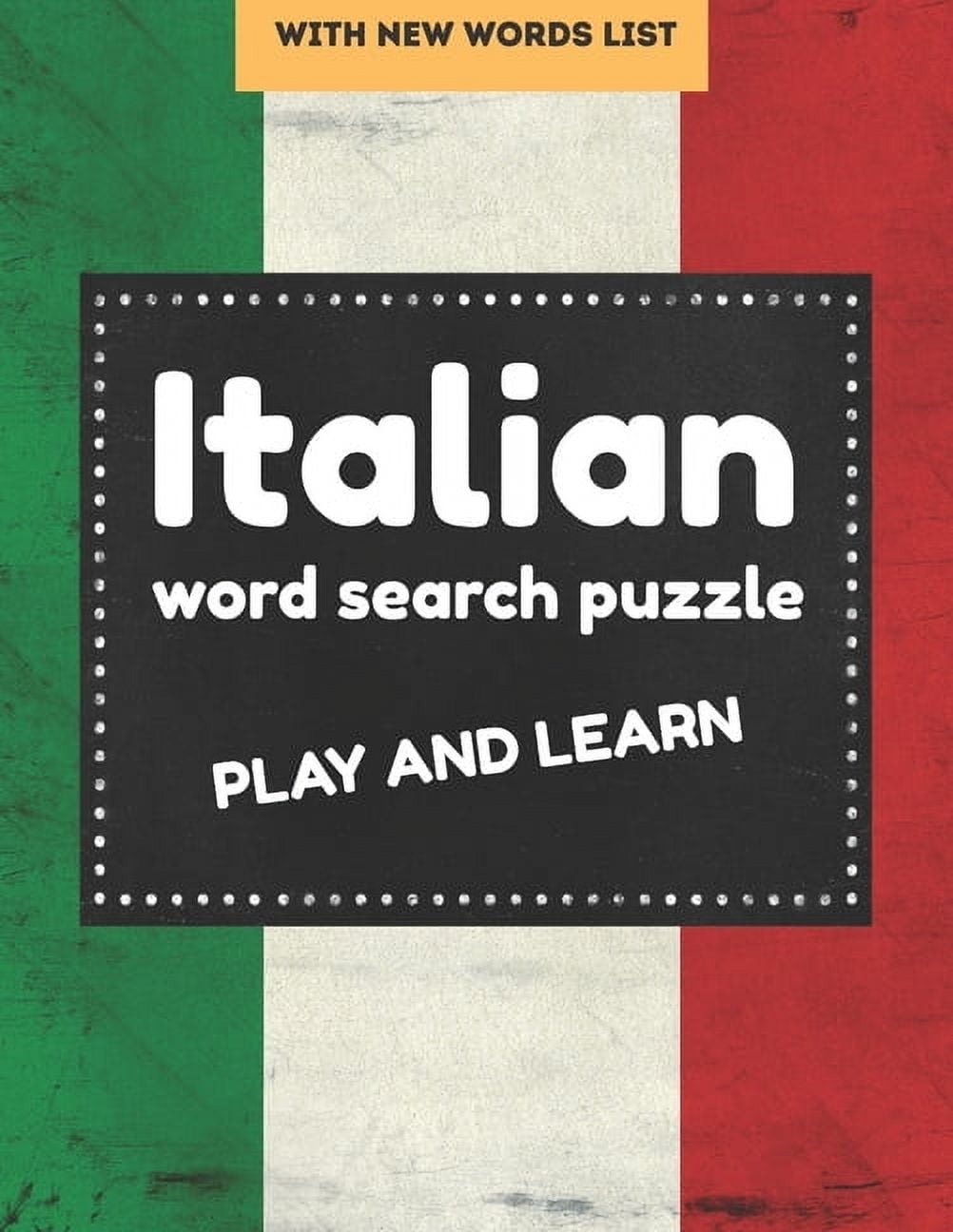 Italian word search puzzle: italian word search books for Adults and ...
