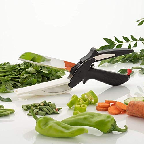 ItalianPro 2in1 1810 Steel Smart Clever Cutter Kitchen Knife Food ...