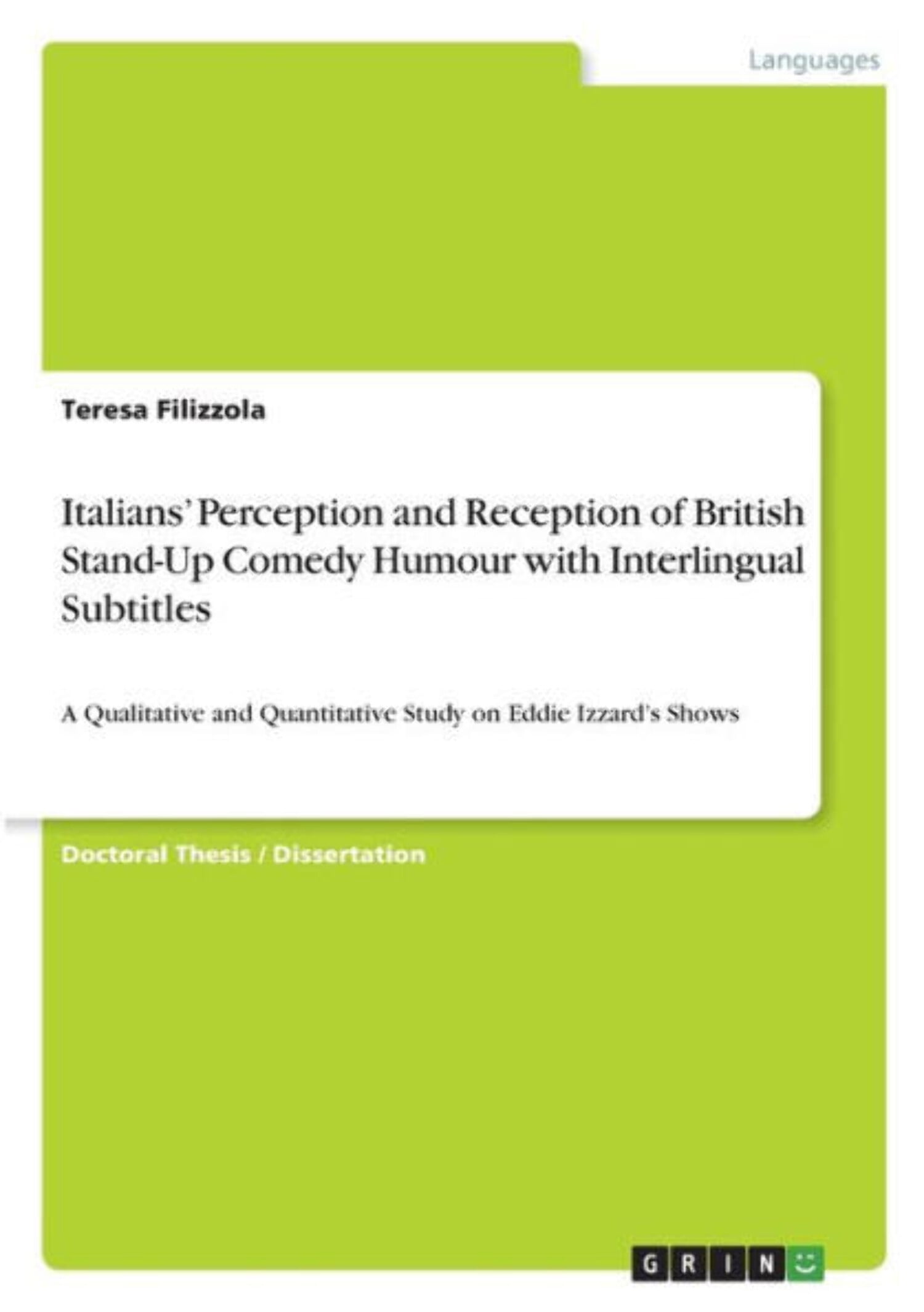 Italians' Perception And Reception Of British Stand-Up Comedy Humour ...