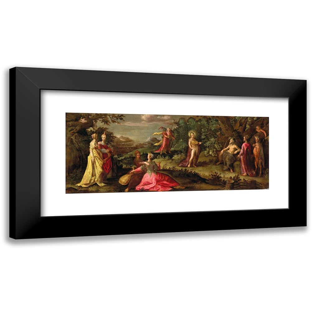 Italo-Flemish School 18x10 Black Modern Framed Museum Art Print Titled ...