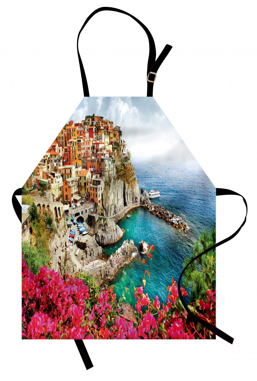 Italy Apron Monarola Antique Village in Cinque Terre Coastal Panorama ...