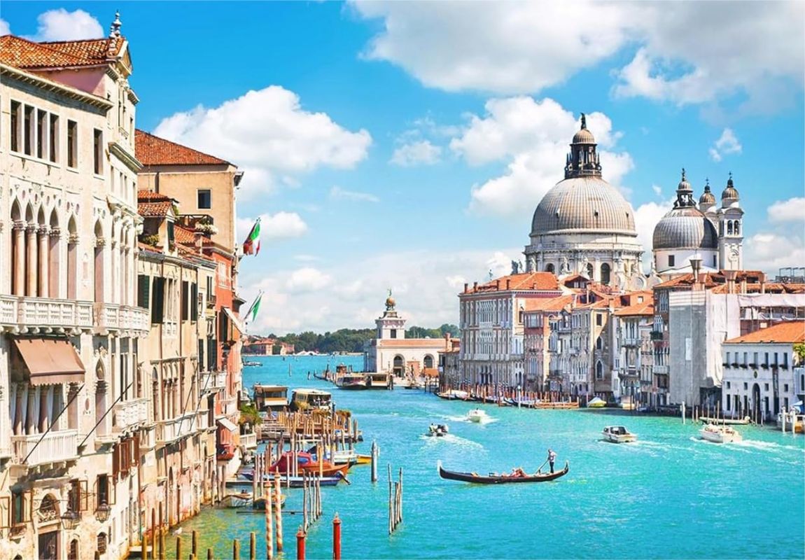 Italy Backdrop Gondola on Grand Canal Venice Backdrop Photography ...