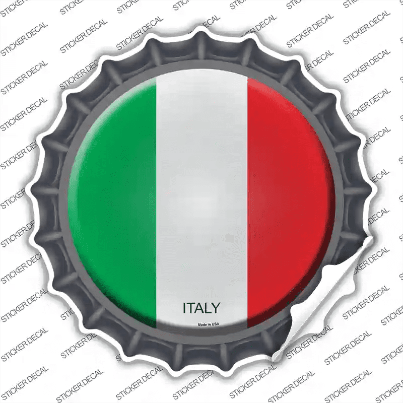 Italy Country Novelty Bottle Cap Sticker DecalMedium - Walmart.com