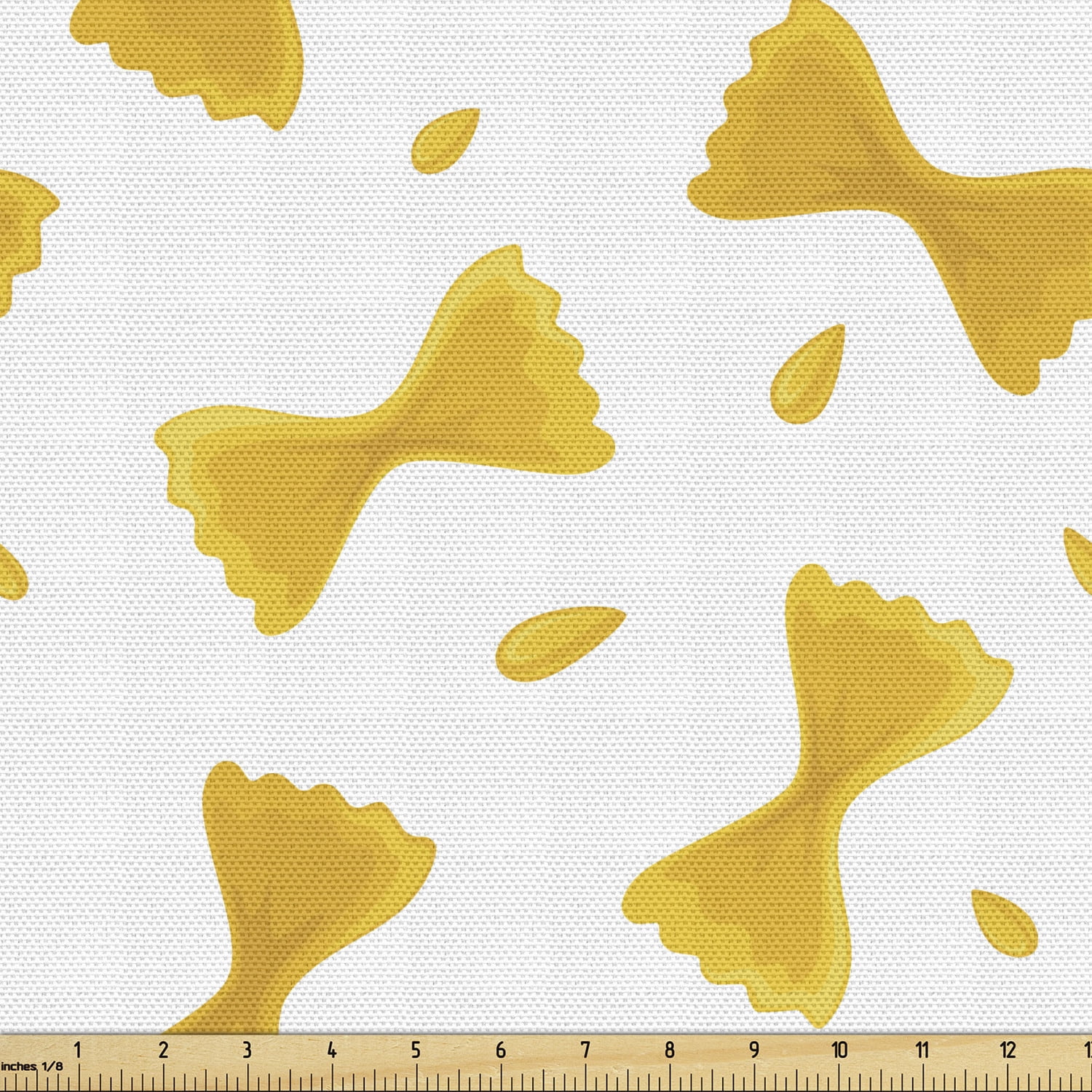Ambesonne Italy Fabric by the Yard Upholstery, Farfalle Pasta Sketch ...