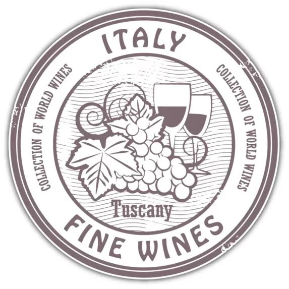 Italy Fine Wines Drink Car Sticker Phone Decal Water Bottle Stickers ...