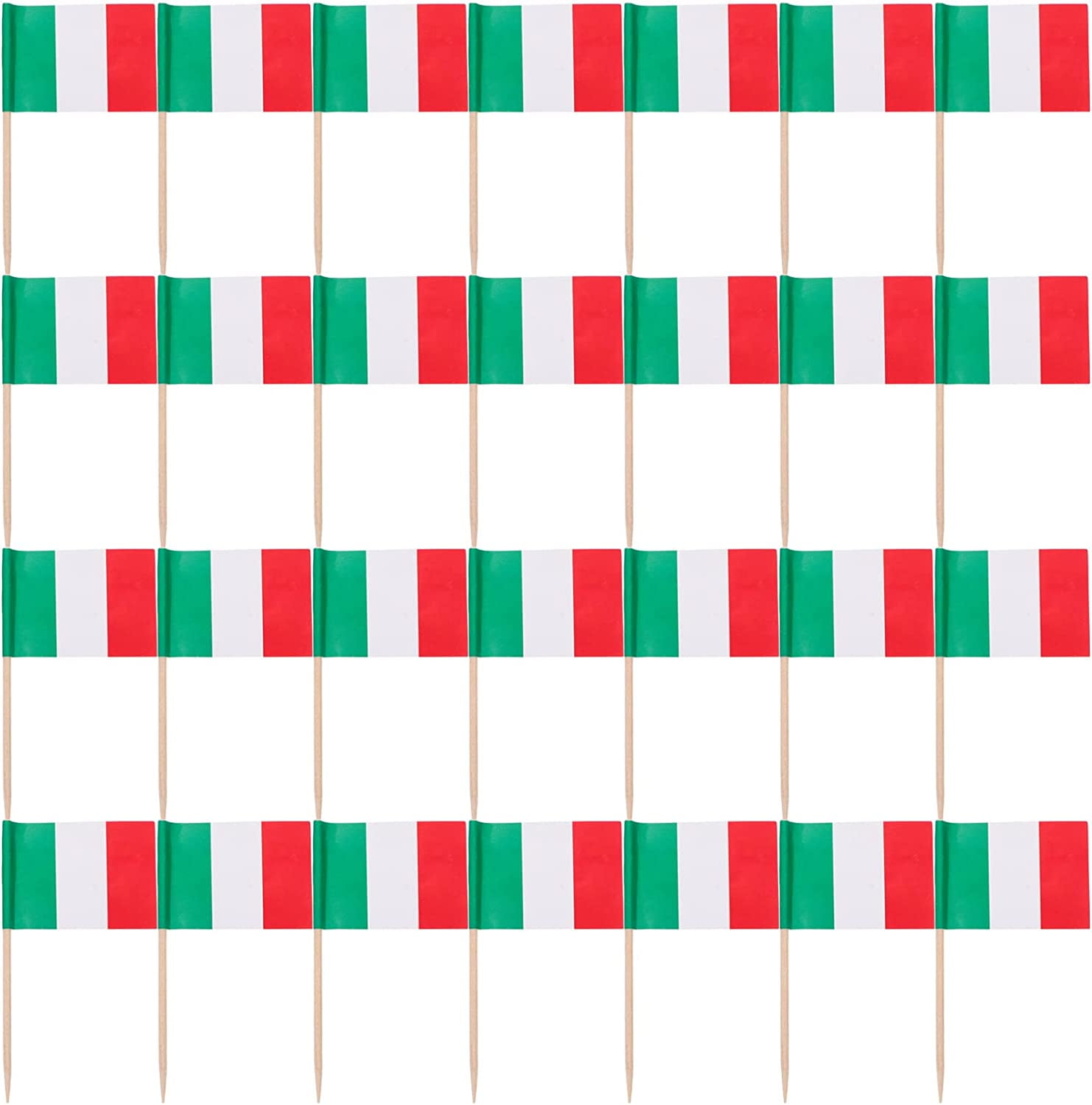 Italy Flag 200PCS Italian Toothpick american flags on stick italian ...