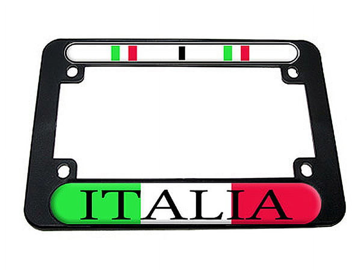Italy Flag - Country Italia Motorcycle License Plate Frame - Walmart.com