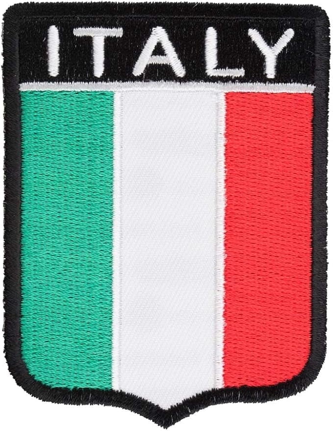 Italy Flag Shield Patch, Country Flag & Pride Patches - Walmart.com
