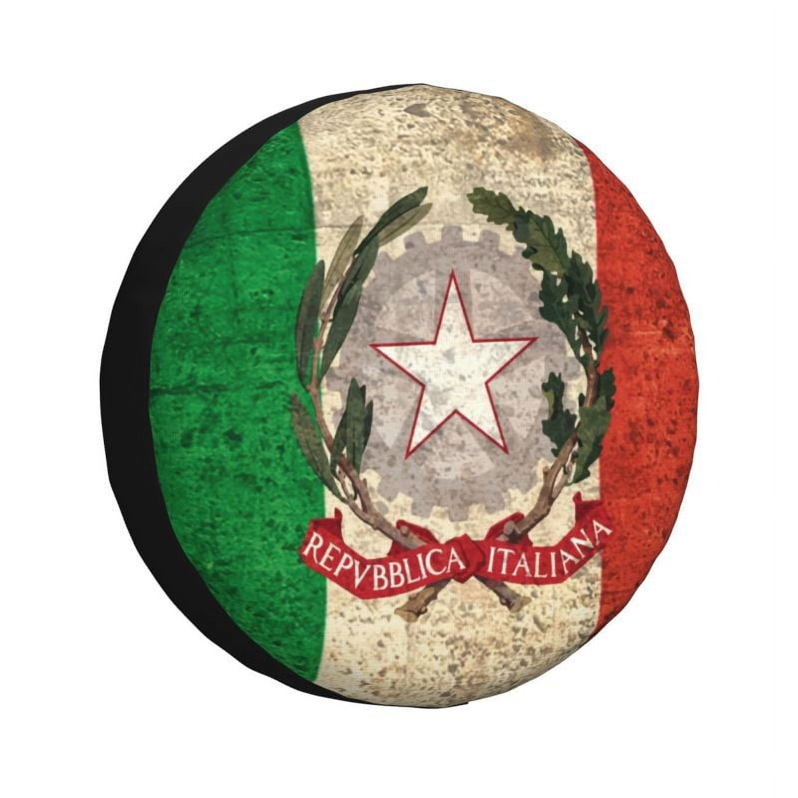 Italy Flag Tire Cover 4WD 4x4 SUV Italian Pride Spare Wheel Protector ...