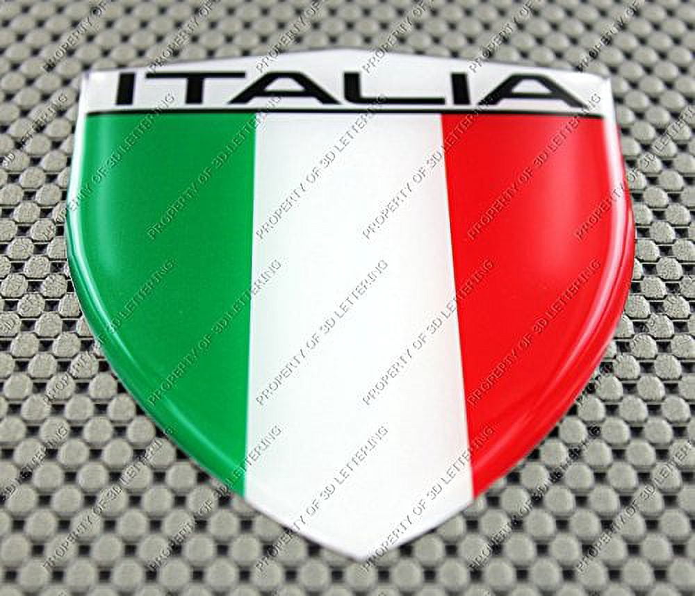 Italy (Italia) Flag 3D Domed Decal Sticker Lg - Walmart.com