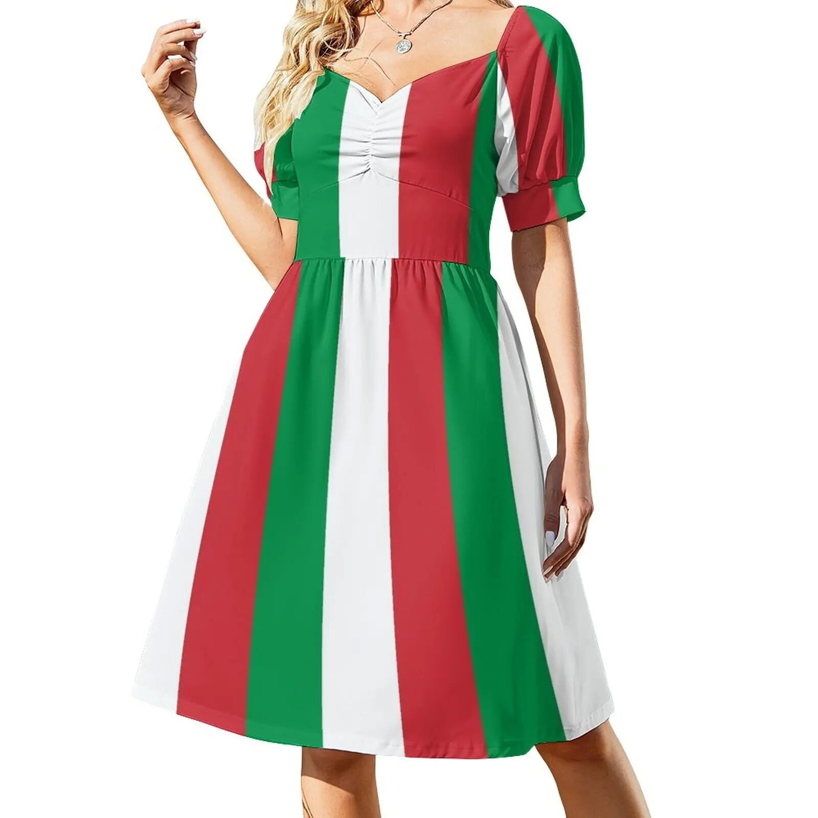 Italy | Italian Flag Dress summer women's dress prom dress birthday ...