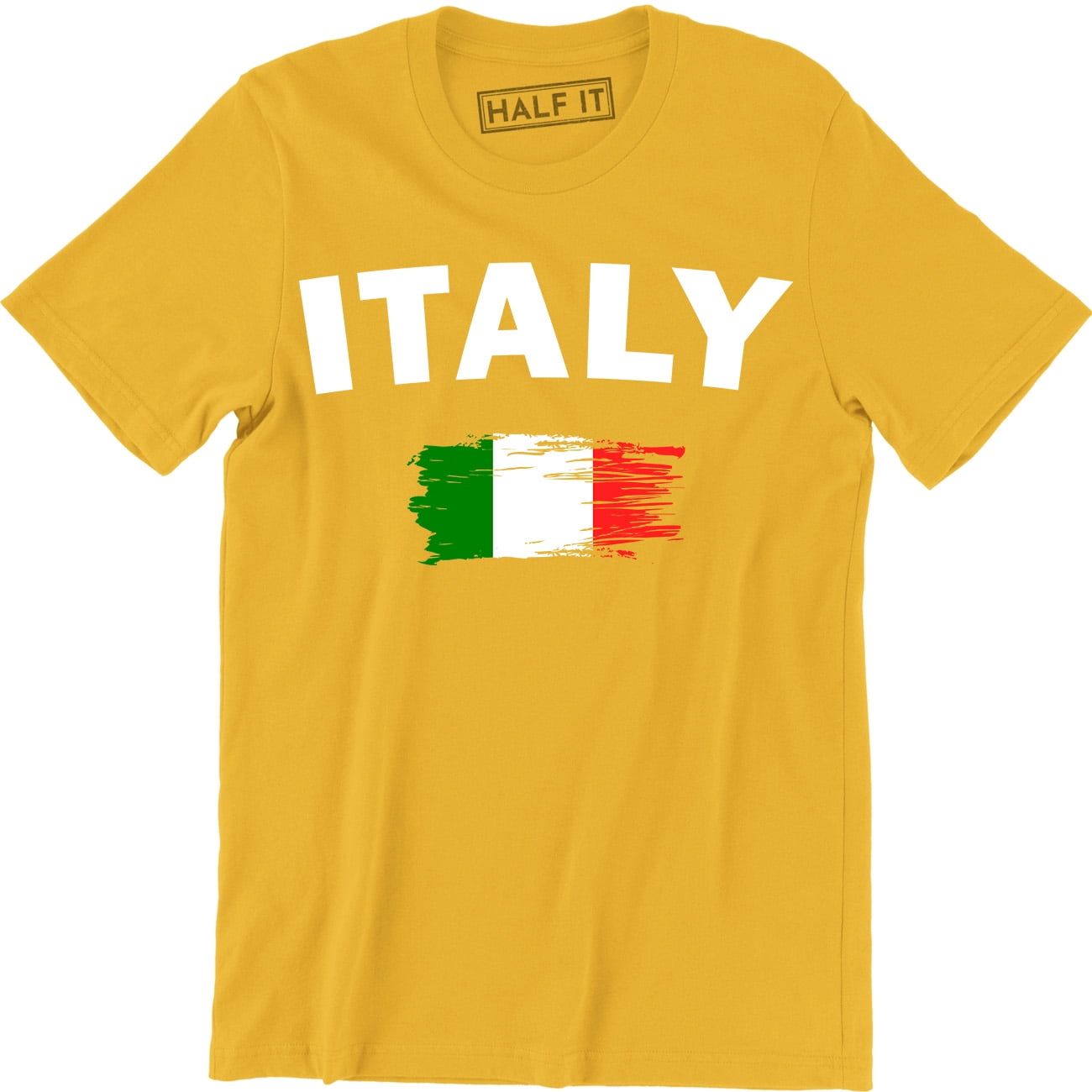 Italy Italian Flag Emblem - National Pride Country Symbol Men's Tee ...