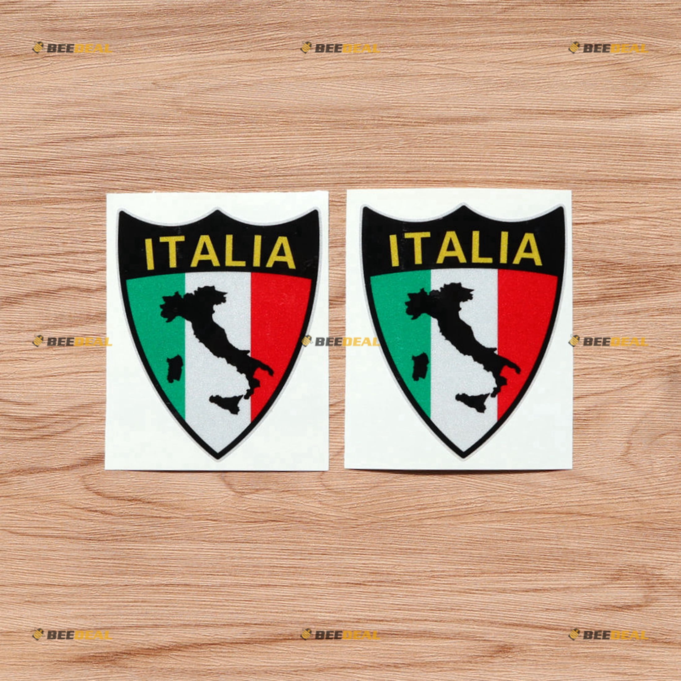 Italy Italian Flag Shield Map Outline Decal Sticker Vinyl - 2 Pack ...