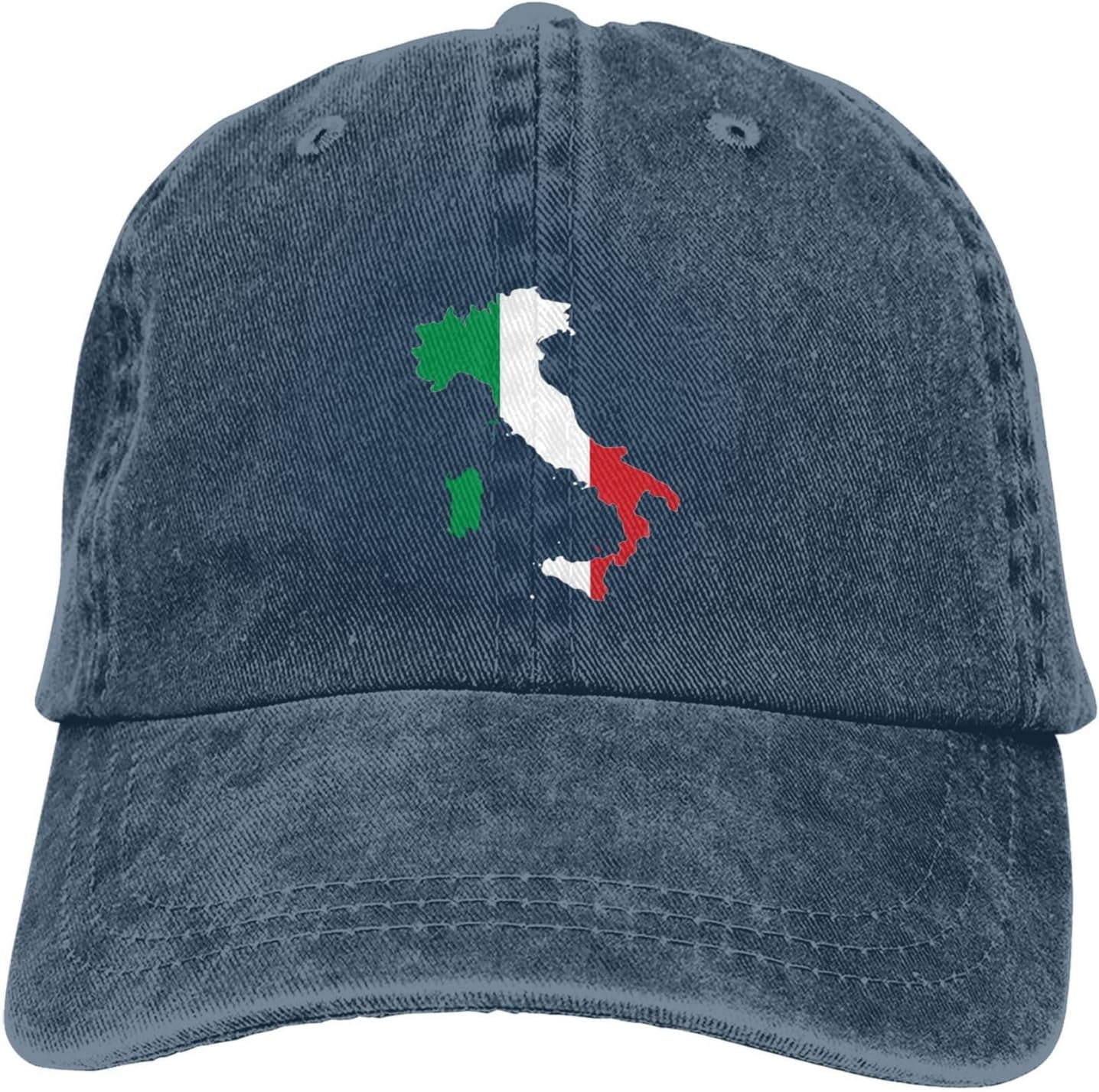 Italy Italian Flag Ponytail Baseball Cap Vintage Denim Cowboy Hat Washed Trucker Hats - Walmart.com