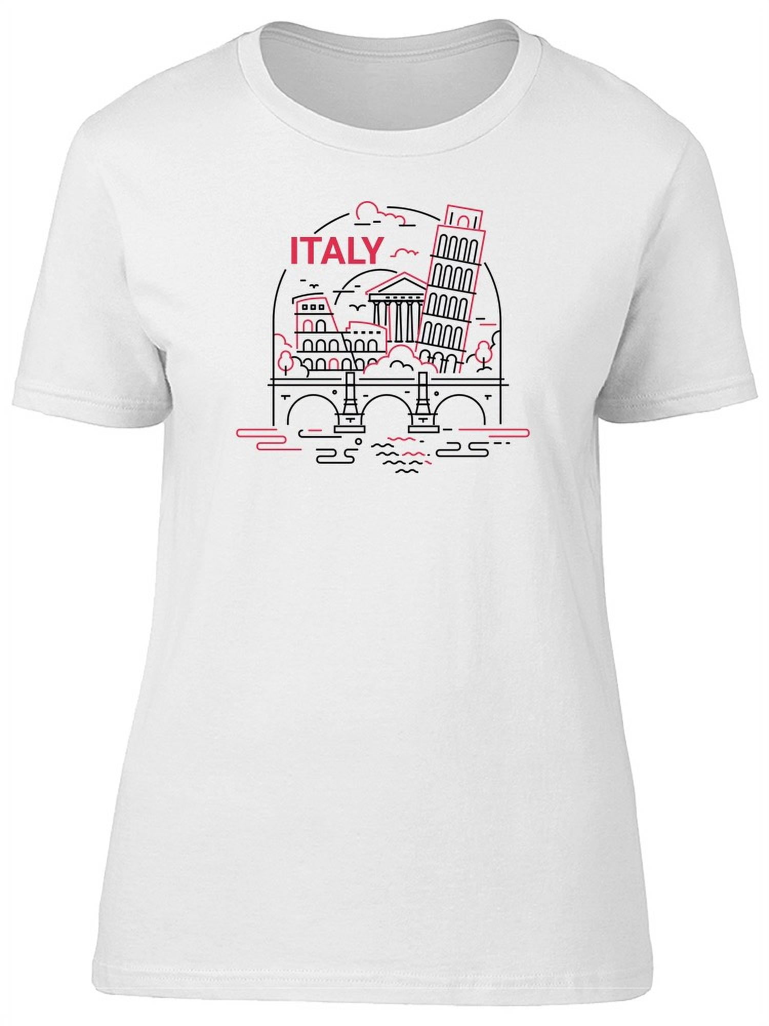 Italy Lovers Cool Pisa Tower Tee Women's -Image by Shutterstock ...