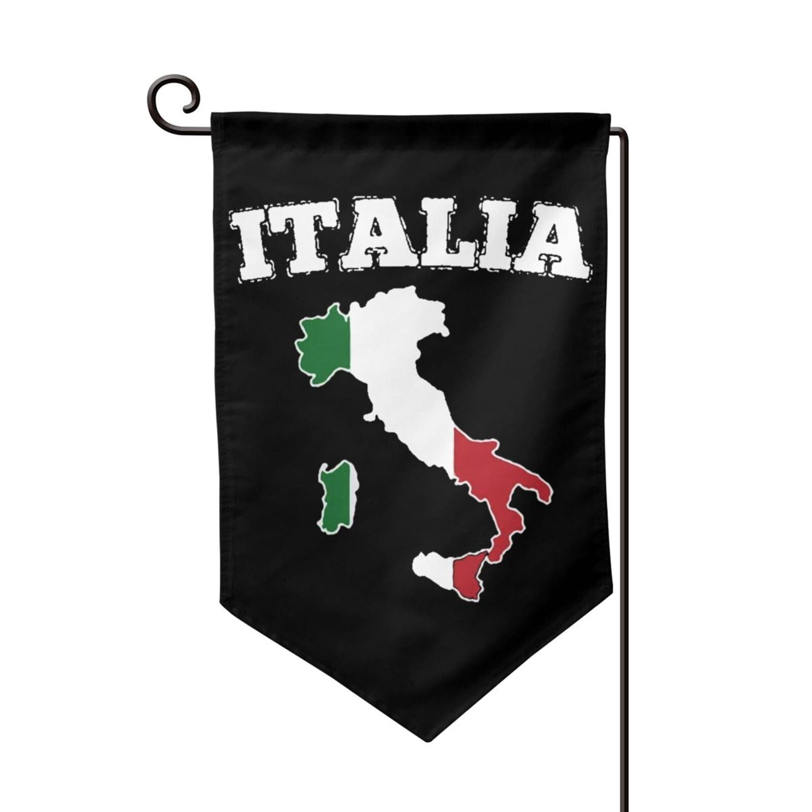 Italy Map Flag Garden Flag Vertical Double Sided Yard Outdoor ...
