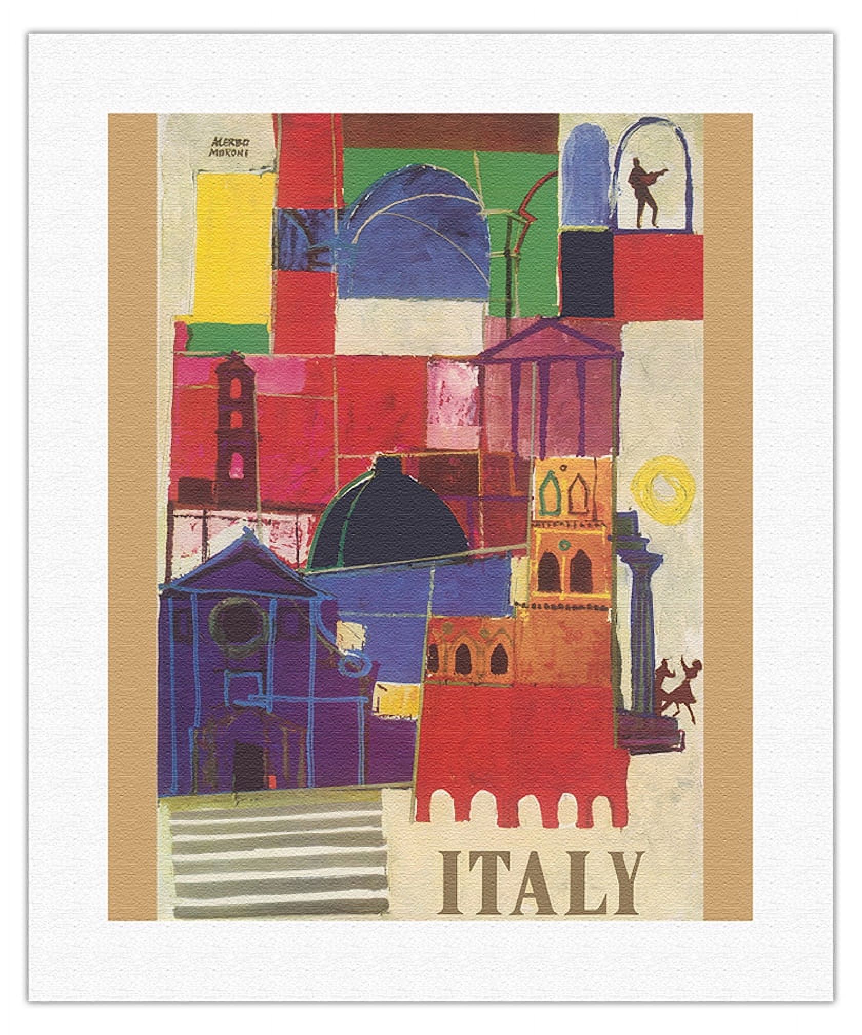 Italy - Milano - Vintage Travel Poster by Alerbo Morini c.1963 - Fine ...