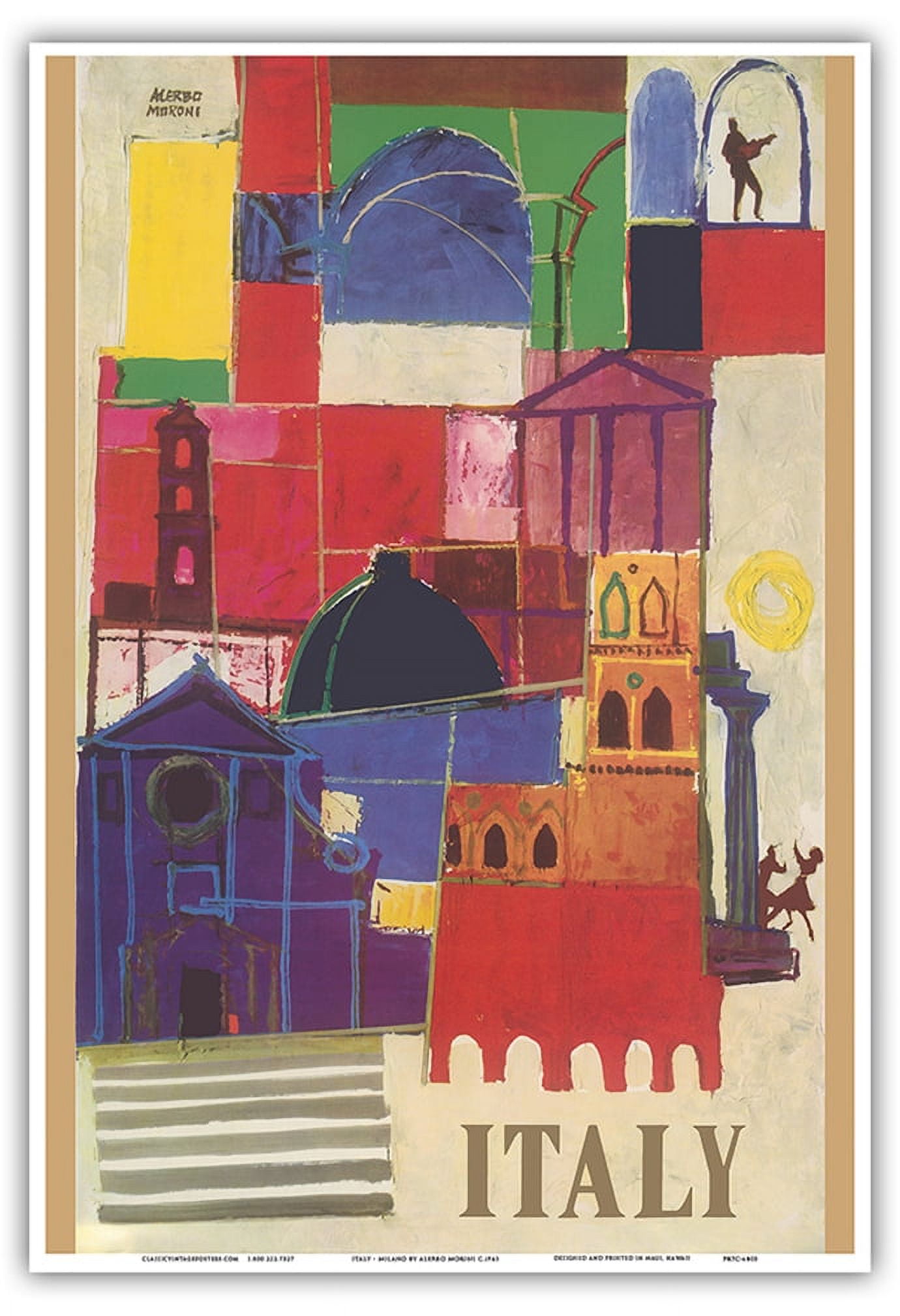 Italy - Milano - Vintage Travel Poster by Alerbo Morini c.1963 - Master ...