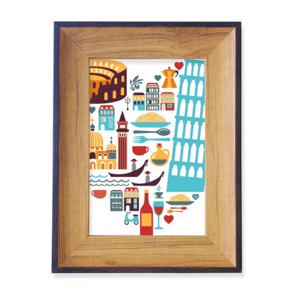 Italy Roman Theater Heart Photo Frame Exhibition Display Art Desktop ...