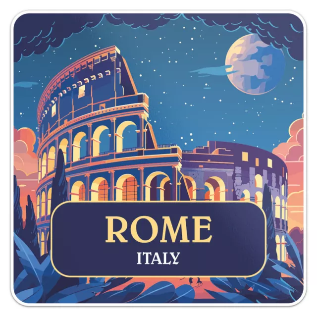 Italy Rome City Sticker Phone Decal Water Bottle Stickers Car Decals ...