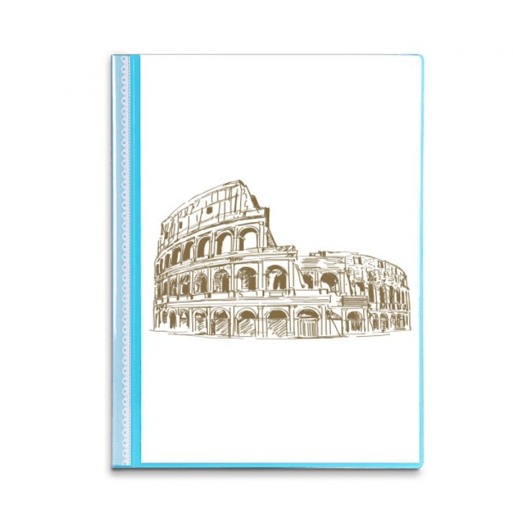 Italy Rome Landmark Sketch Landscape Book Sheet Protectors Portfolio ...