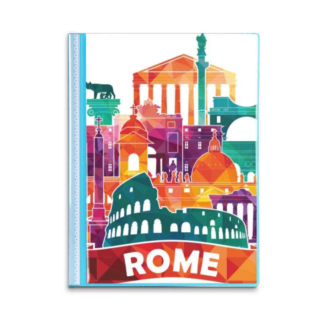 Italy Rome Landscape Landmark Book Sheet Protectors Portfolio Binder ...