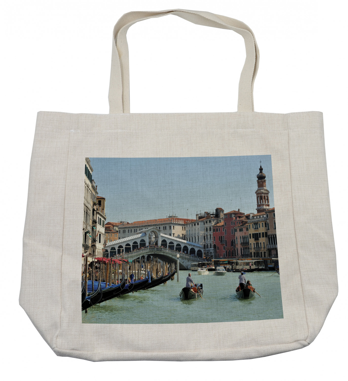 Italy Shopping Bag, Famous Landscape of Venice Gondolas and ...