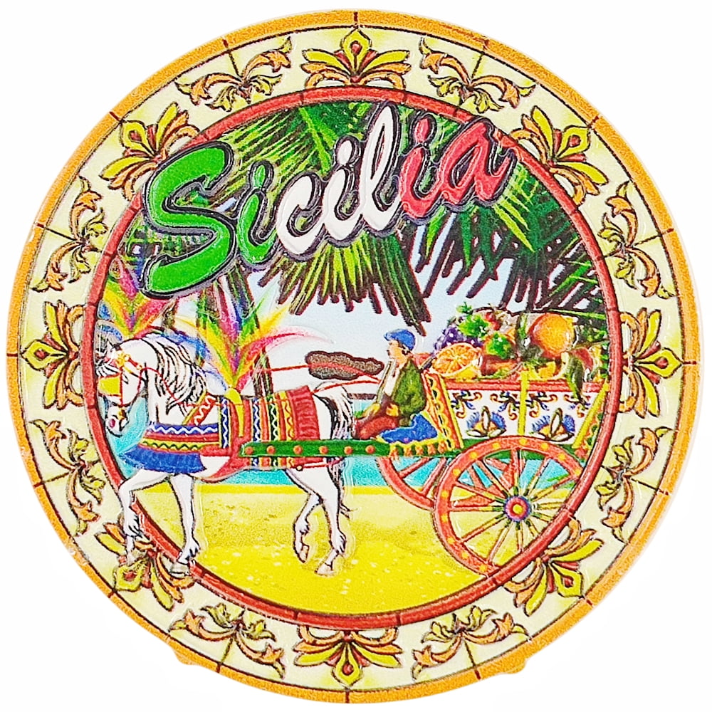 Italy Sicilia 3D Fridge Magnet Souvenir Gift,Resin Handmade Sicily ...