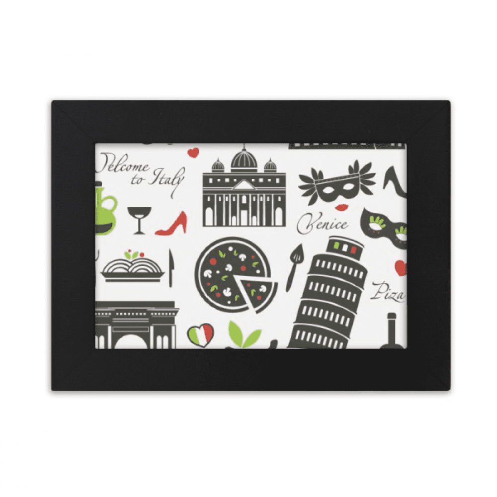 Italy The Leaning Tower of Pisa Roman Theater Desktop Photo Frame ...