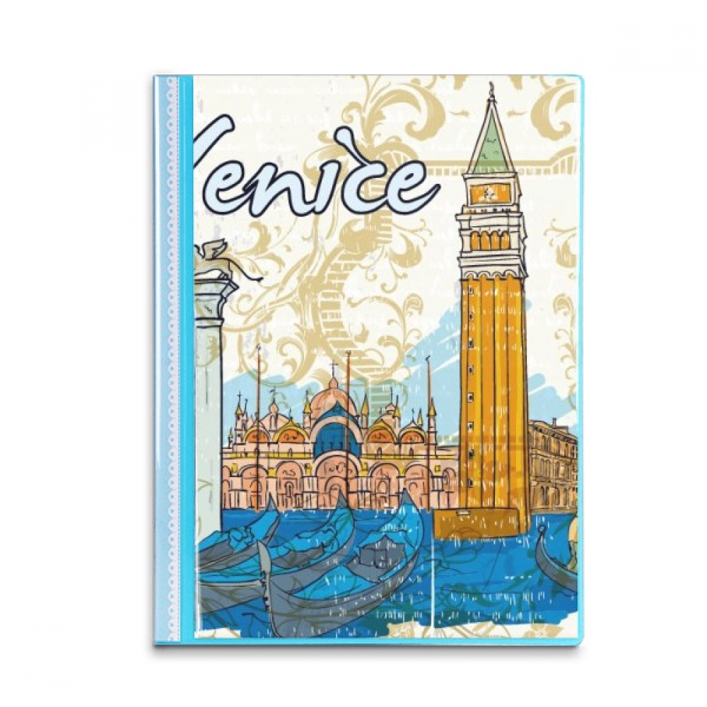 Italy Venice Landmark National Illustration Book Sheet Protectors ...