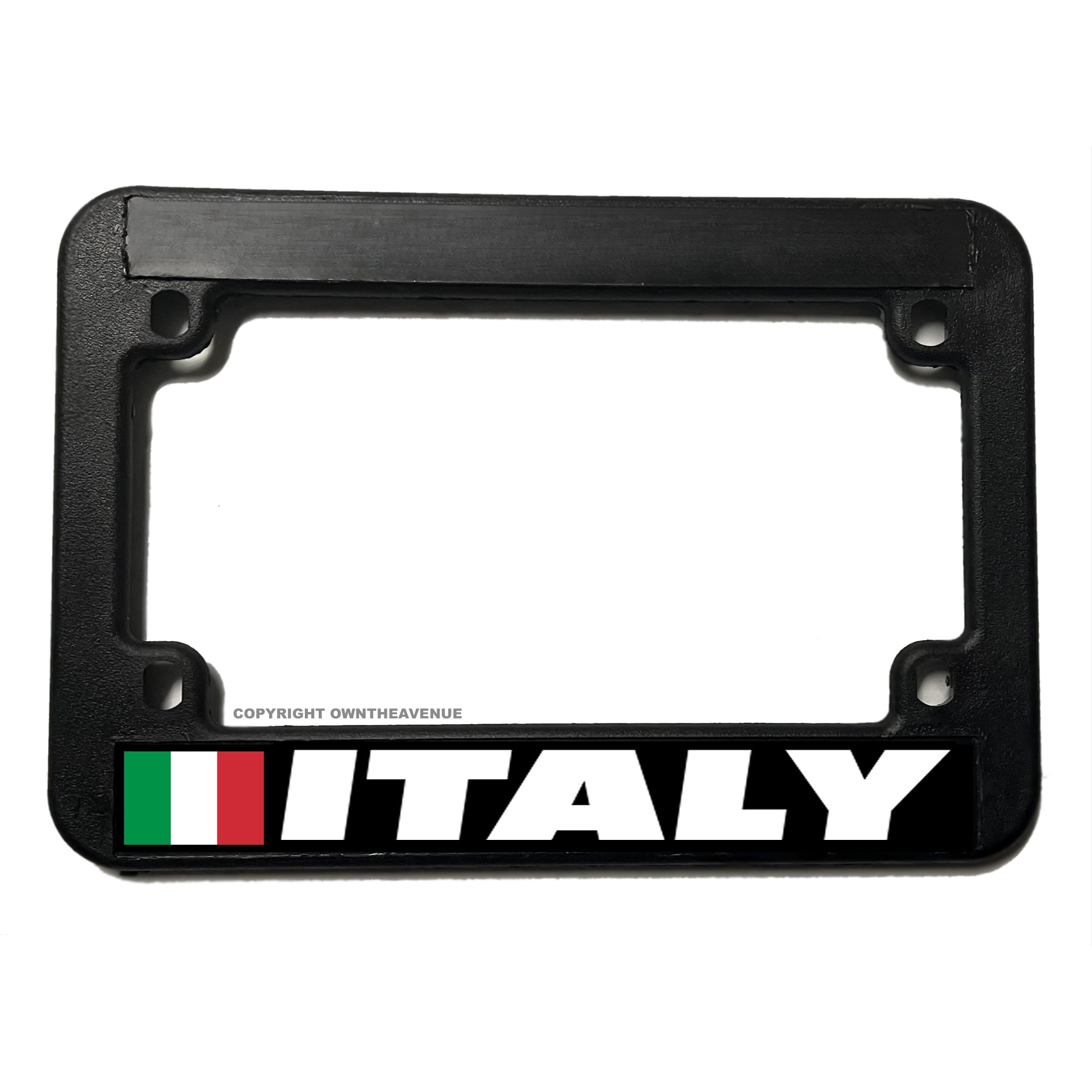Italy World Country Flag Motorcycle License Plate Frame - Walmart.com
