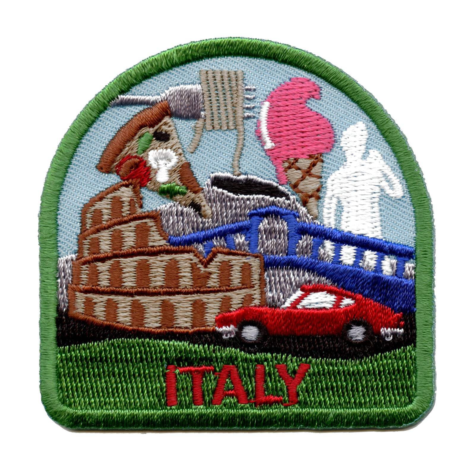 Italy World Showcase Travel Patch Souvenir Food Vacation Embroidered ...