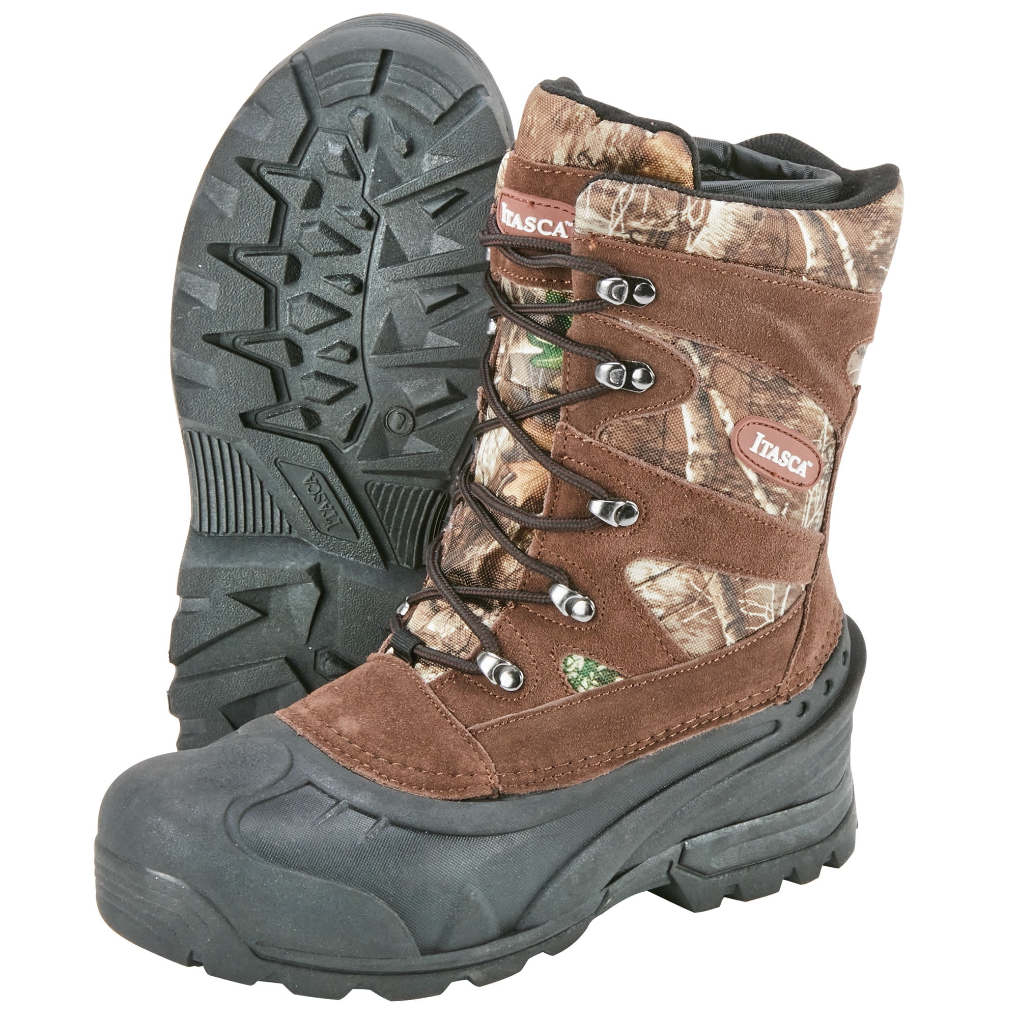 Itasca Ketchikan Men's Camo Waterproof Boots - 10 - Leather/Nylon ...