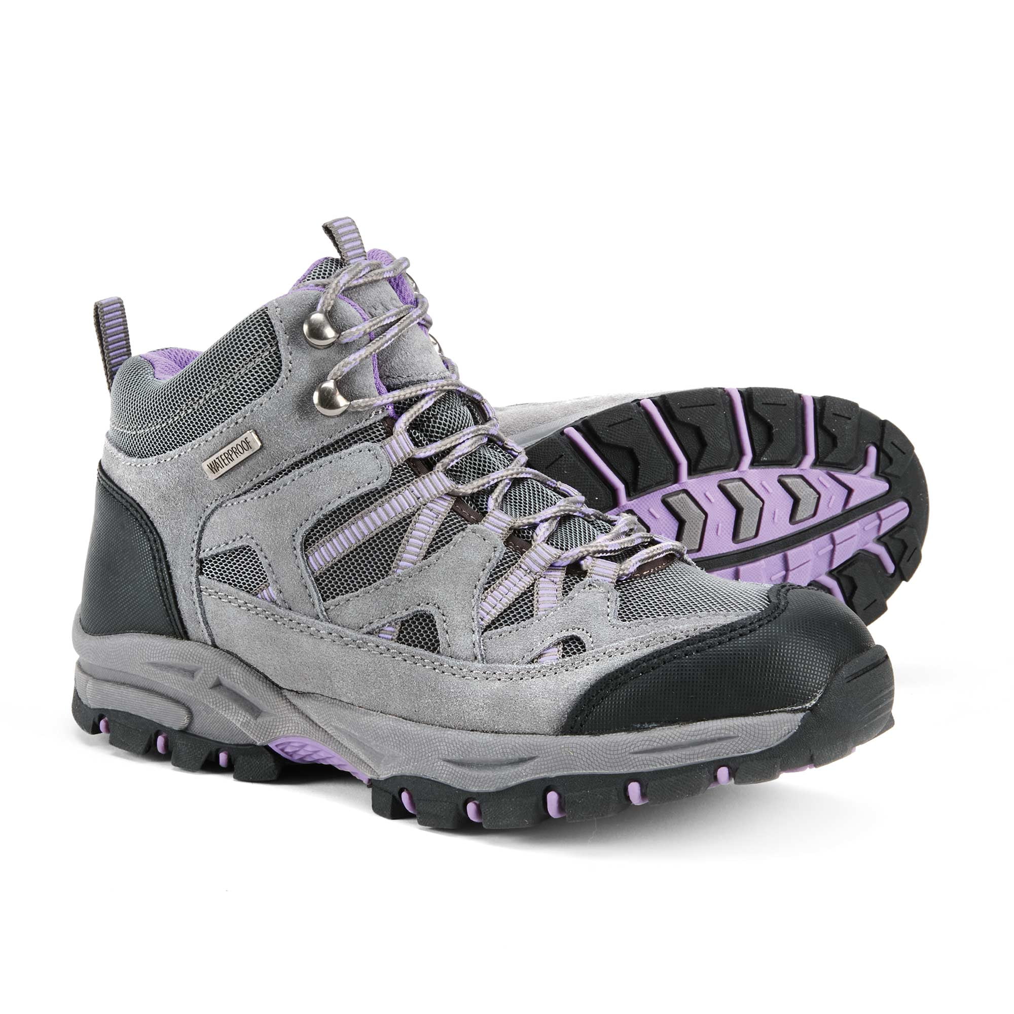 Itasca Women's Waterproof Hiking Boots - Grey 7 - Nylon and Synthetic ...