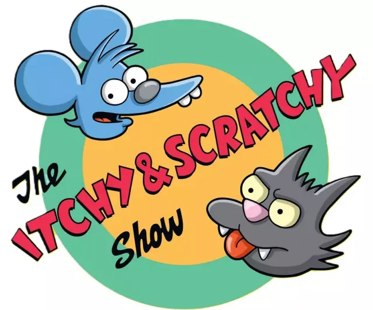 Itchy And Scratchy Show Sticker The Simpsons Phone Decal Water Bottle ...