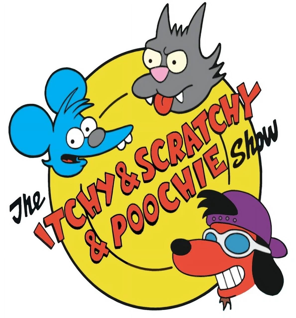 Itchy And Scratchy Show Sticker The Simpsons Phone Decal Water Bottle ...