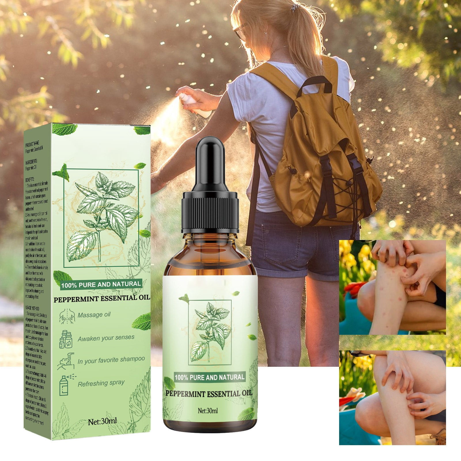 Itchy Skin Muscle Soreness Mosquito Massage Oil 30ml - Walmart.com