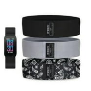 iTech Fusion Unisex Smart Watch & Fitness Tracker Black Case & Black ...