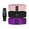 iTECH Active Black Fitness Tracker Bundle with Blush, Black, Purple ...