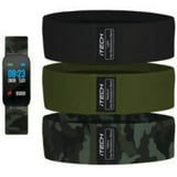 Itech Active Green Camo Unisex Adult Tracker Smartwatch Bundle w/ 3 ...