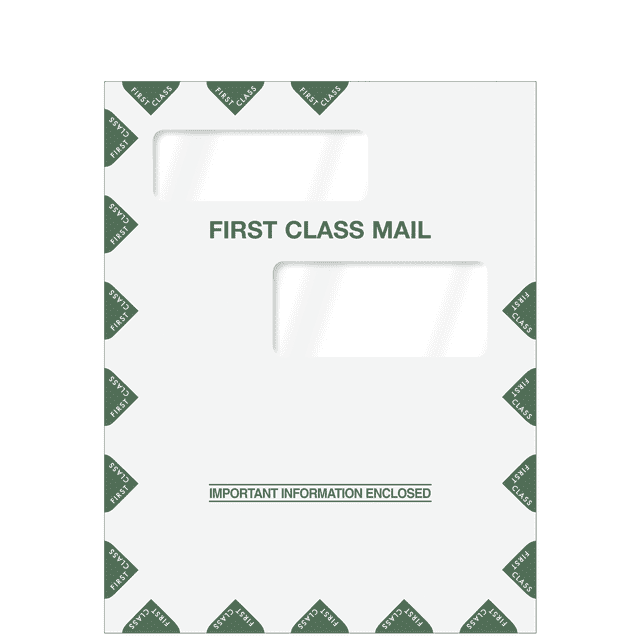 Item 80324 Double Window First Class Envelope 100 envelopes - Walmart.com