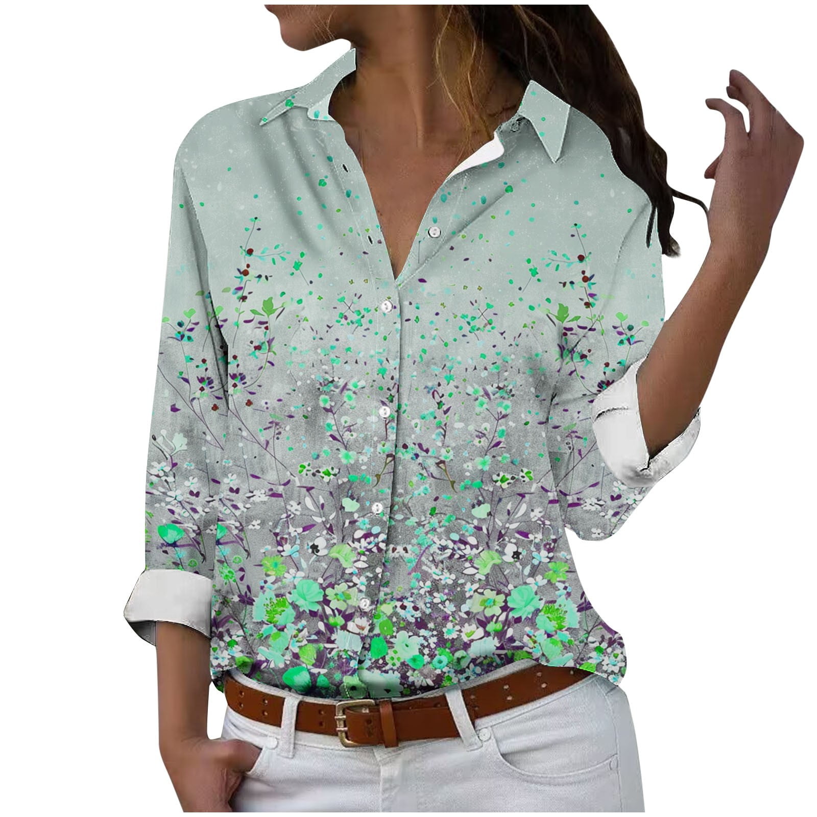 My Items BeiFu 3/4 Length Sleeve Womens Tops Tshirts Shirts For Women ...