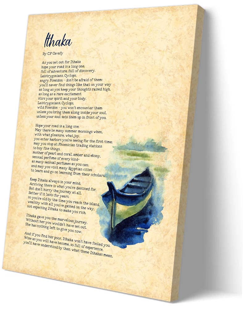 Ithaka Poem Wall Art Poetry Posters Art Prints Wall Decorations for ...