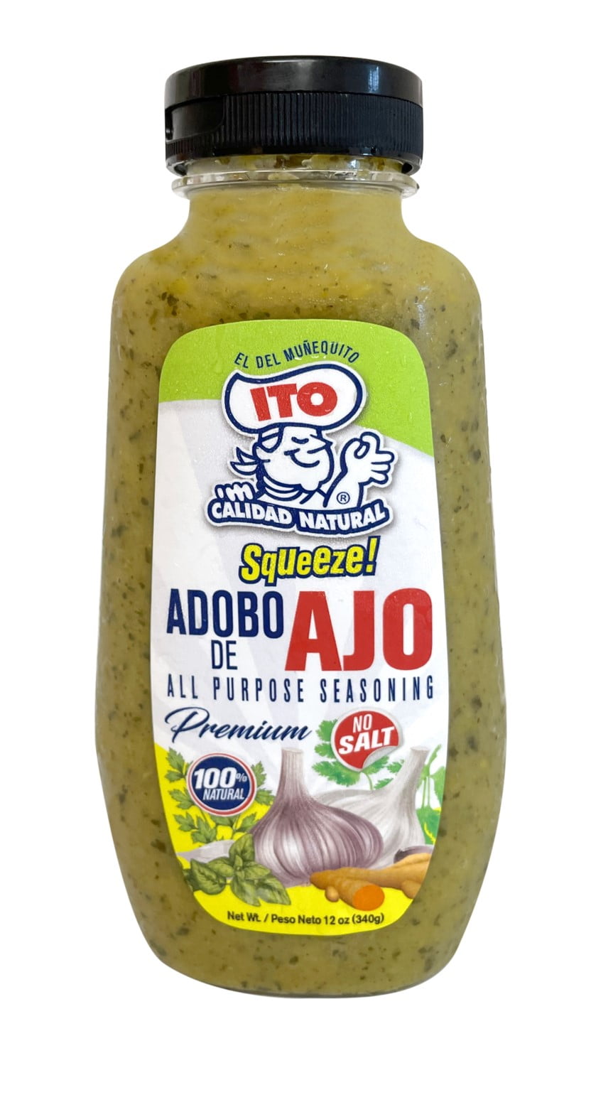 Ito El Munequito Adobo Garlic Paste Squeeze Bottle, 12oz Individual ...